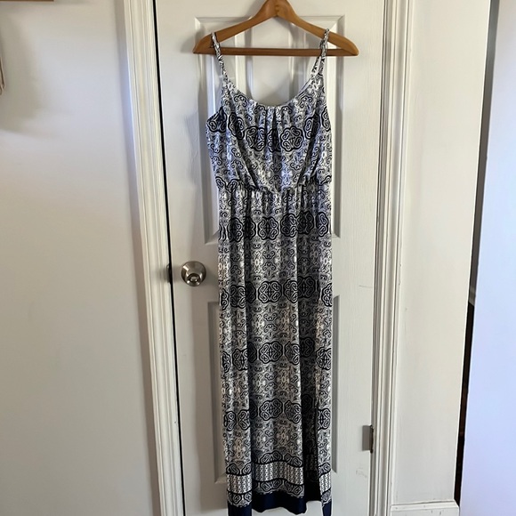 new directions | Dresses | New Directions Maxi Thin Strap Navy Blue ...